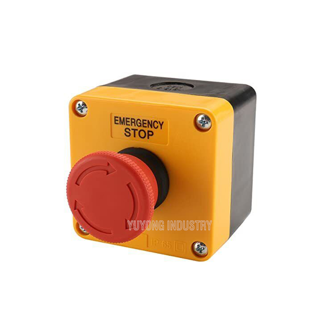 Emergency STOP Button N/C Switch with DC Power Cable Emergency STOP ...