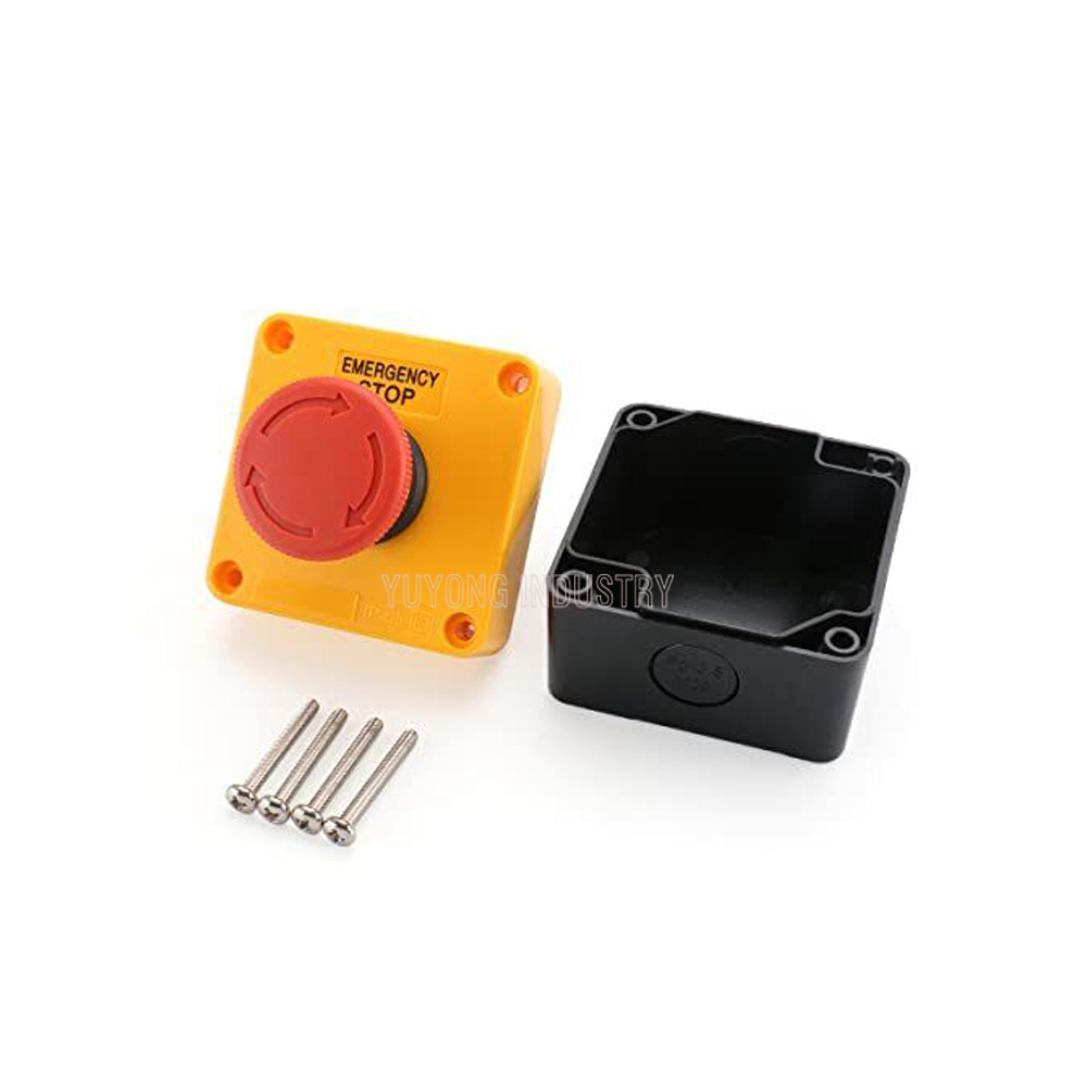 Emergency STOP Button N/C Switch with DC Power Cable Emergency STOP ...