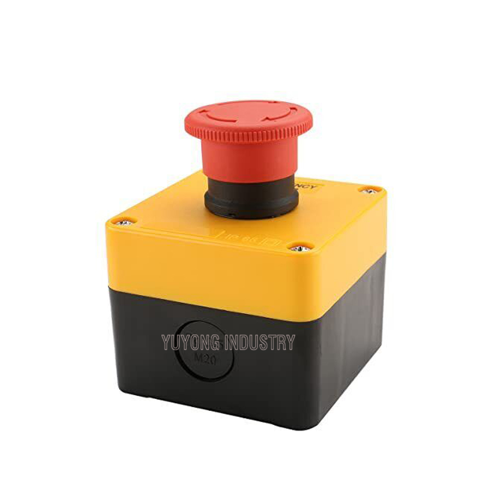 Emergency STOP Button N/C Switch with DC Power Cable Emergency STOP ...