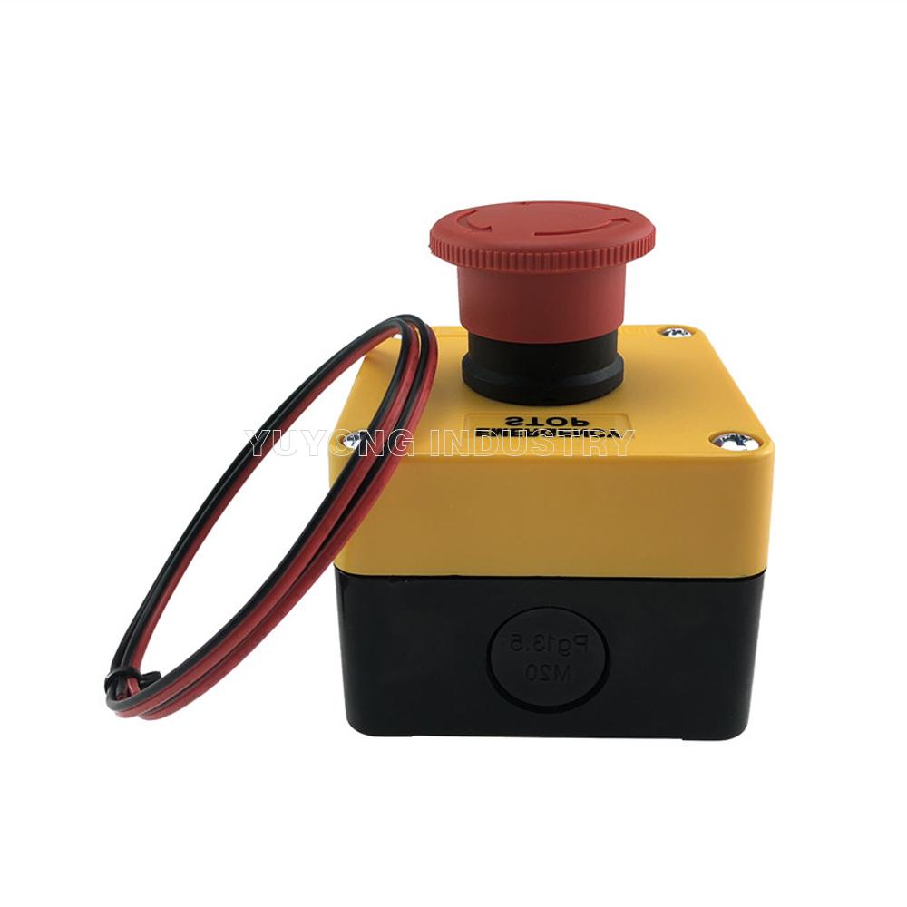 Emergency STOP Button N/C Switch with DC Power Cable Emergency STOP ...