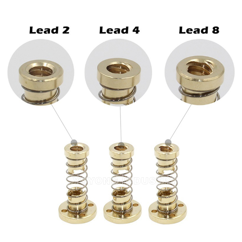 Anti Backlash Spring Loaded Nut- For ACME Lead Screw - YUYONG INDUSTRY