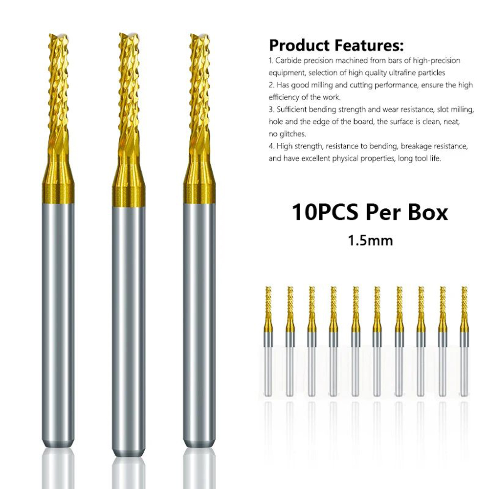 Titanium Coated PCB Milling Cutter - YUYONG INDUSTRY