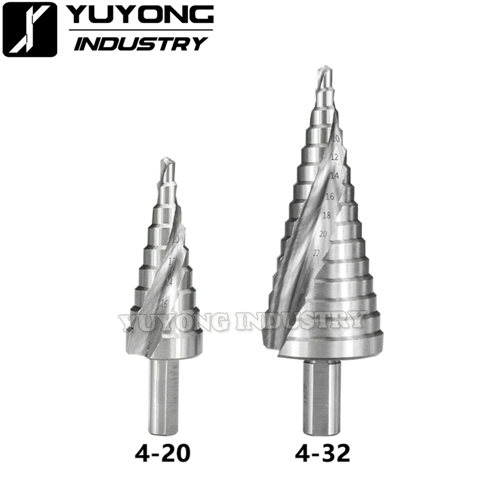 Spiral Groove Cone Drill Bit Hexagon Screw Step Drill Bit - YUYONG INDUSTRY