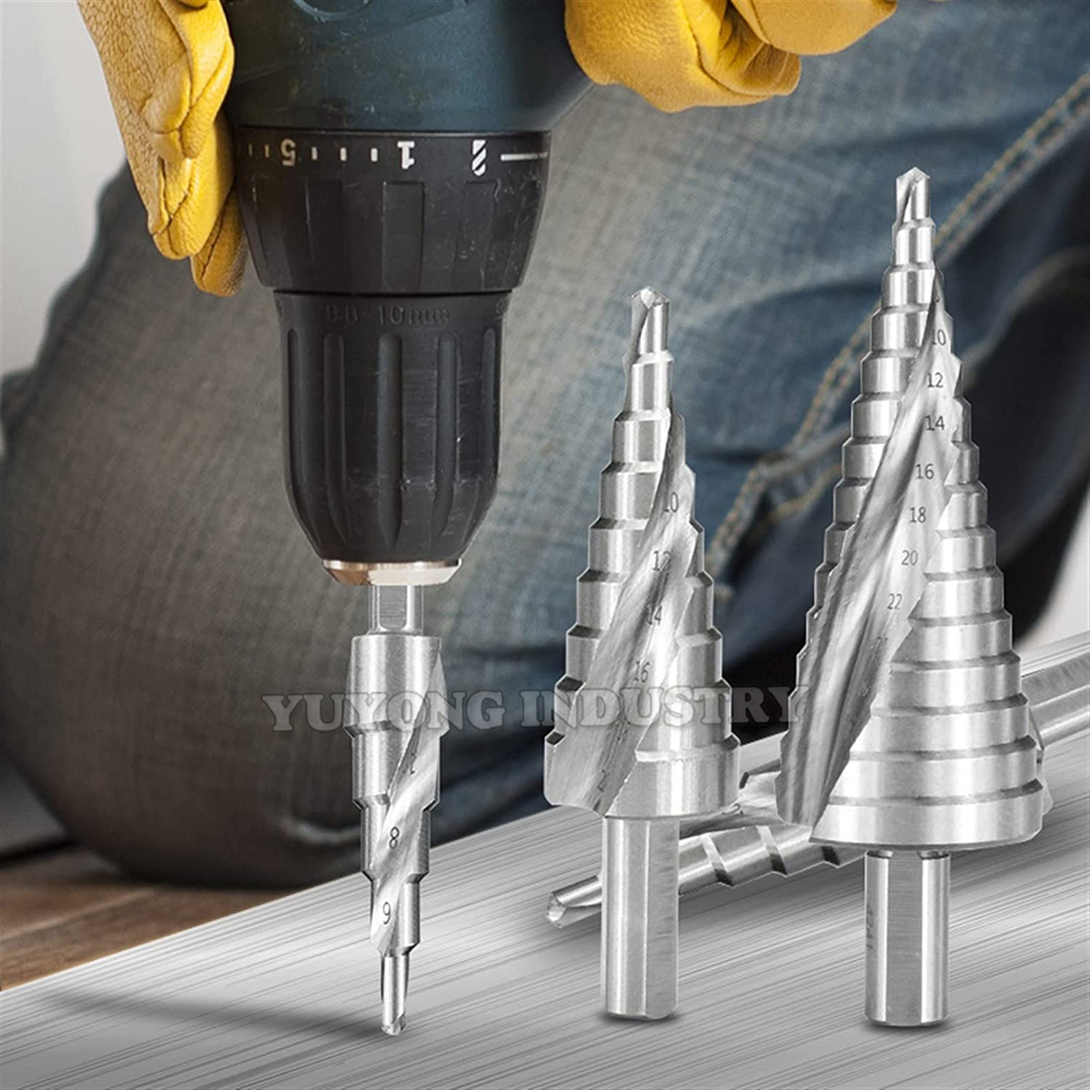 Spiral Groove Cone Drill Bit Hexagon Screw Step Drill Bit - YUYONG INDUSTRY
